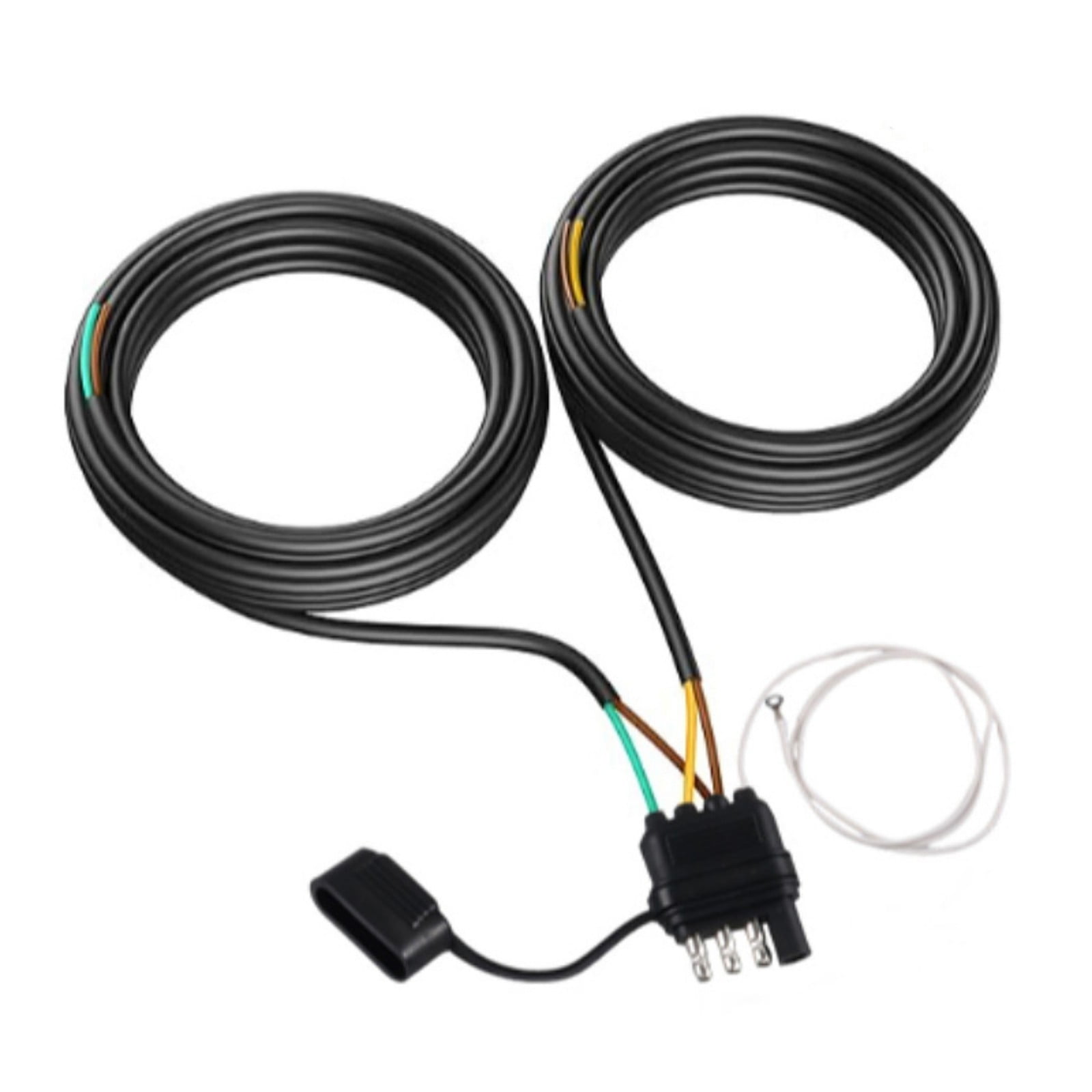 4-Pin 5-Wire Trailer Wiring Harness 26Ft PVC Shielded Y-Connector for ...