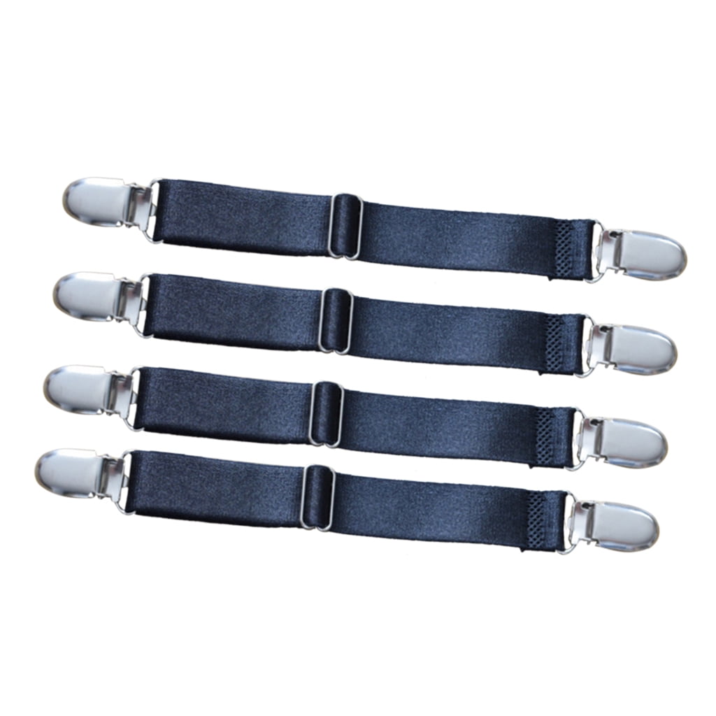 4 Pin Bed Sheet Gripper Suspenders Clasp Clamps 2 Head - Walmart.com