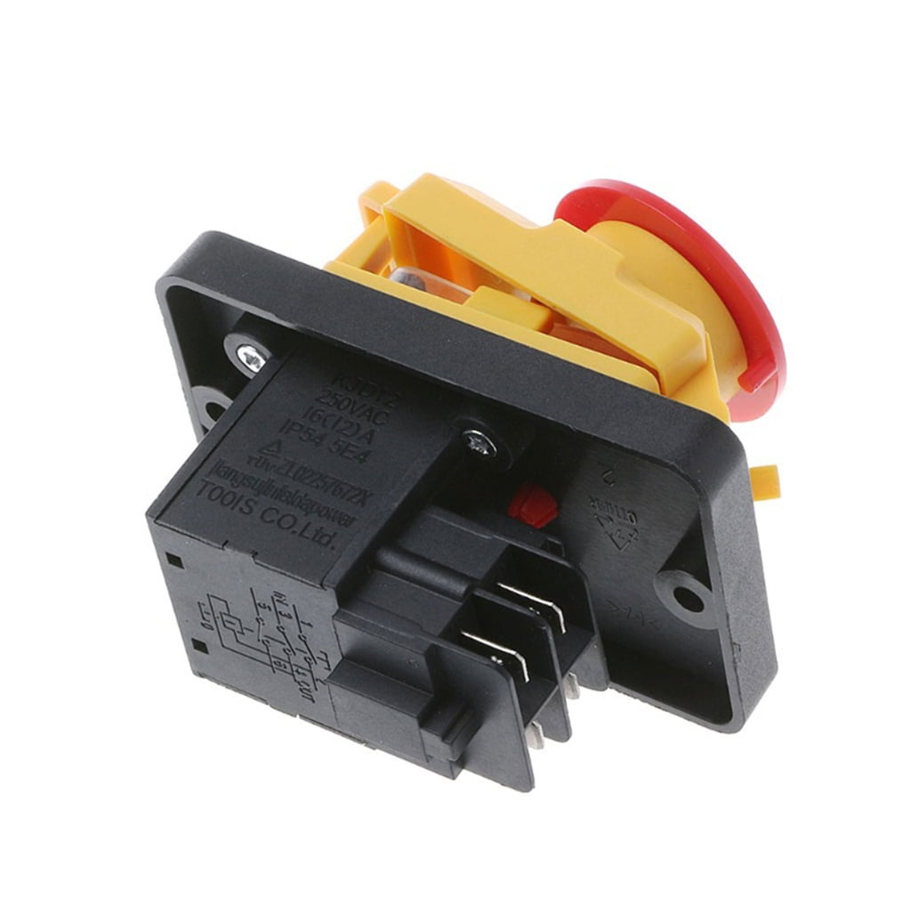 4 Pin Button Control KJD12 12A 250V Magnetic Button Control 4-Pin Not ...