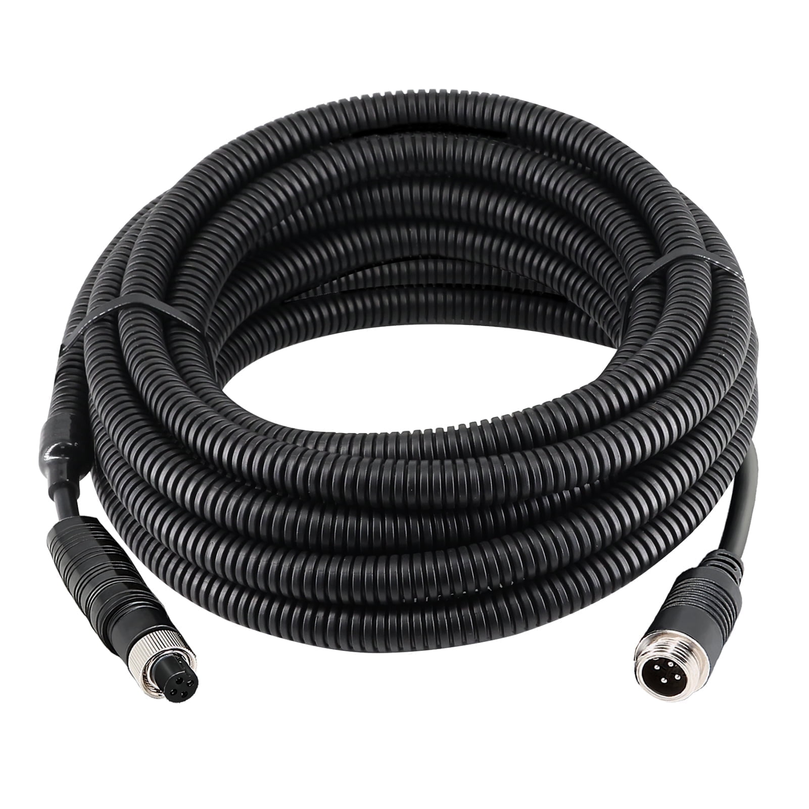 4 Pin Camera Extension Cable with Corrugated Tube, Waterproof Aviation ...