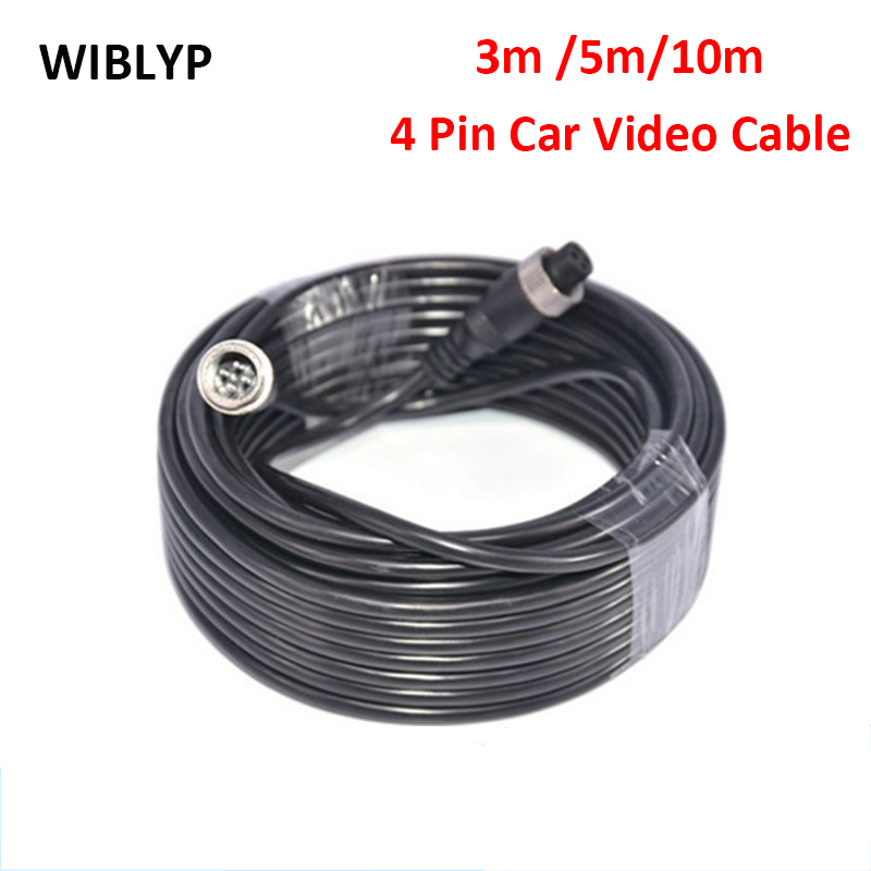 4 Pin Car Video Cable reversing Aviation Head Car Camera Video Cable 3m ...