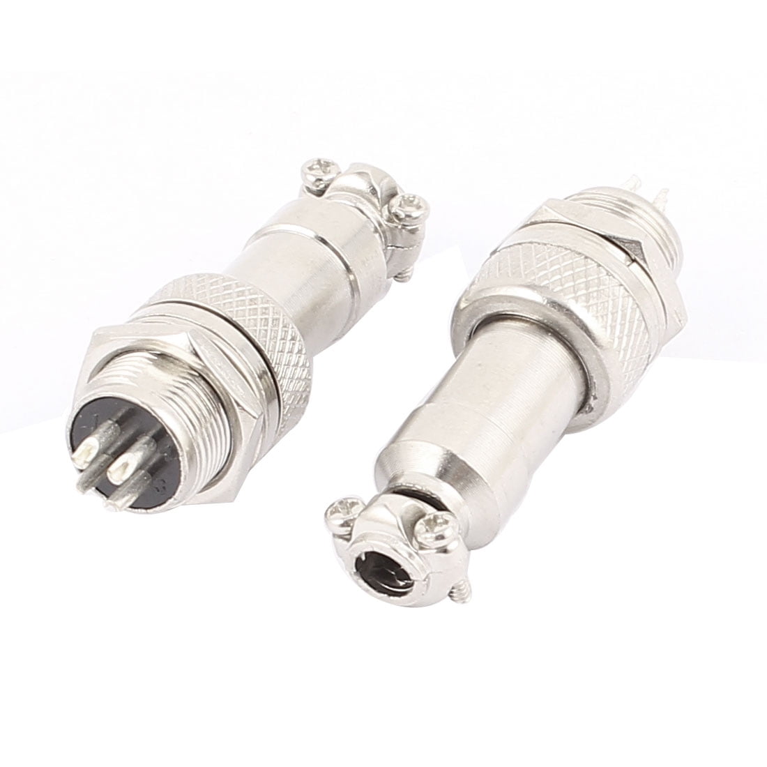 4-Pin Circular Mounting Cable Aviation Plug Connector Adapter AC 250V ...