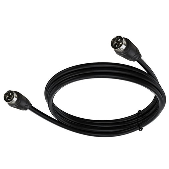 4 Pin DIN Male to Male Plug Extension Cable for Home Sound and DVRs ...