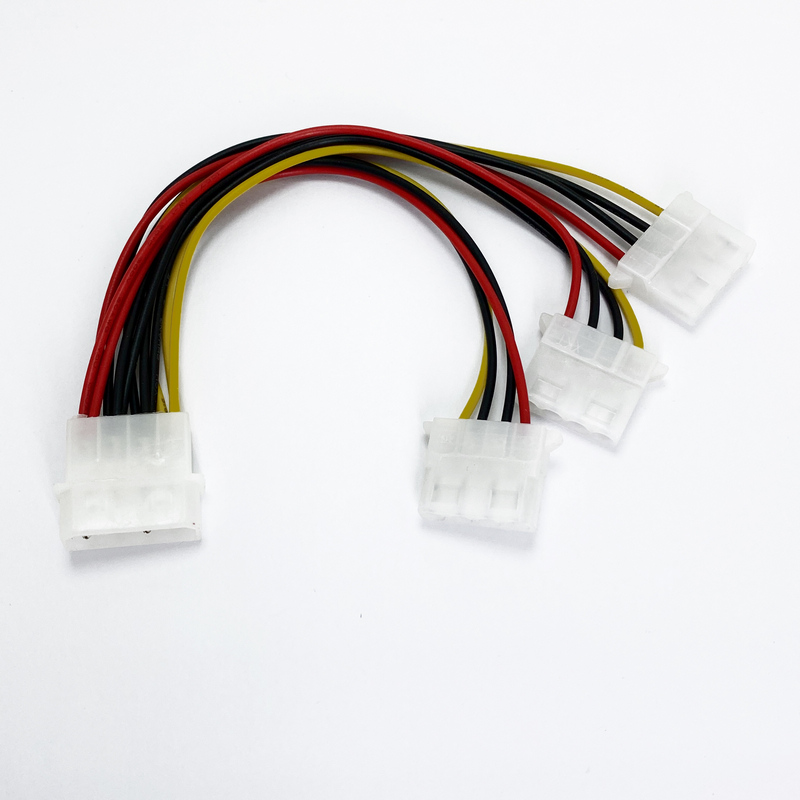 4 Pin IDE 1-to-3 Molex IDE Power Supply Y Splitter Exentsion Cable cord ...