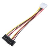 4 Pin IDE Molex To 2 Series 15Pin Power Splitter Extension Cable ...