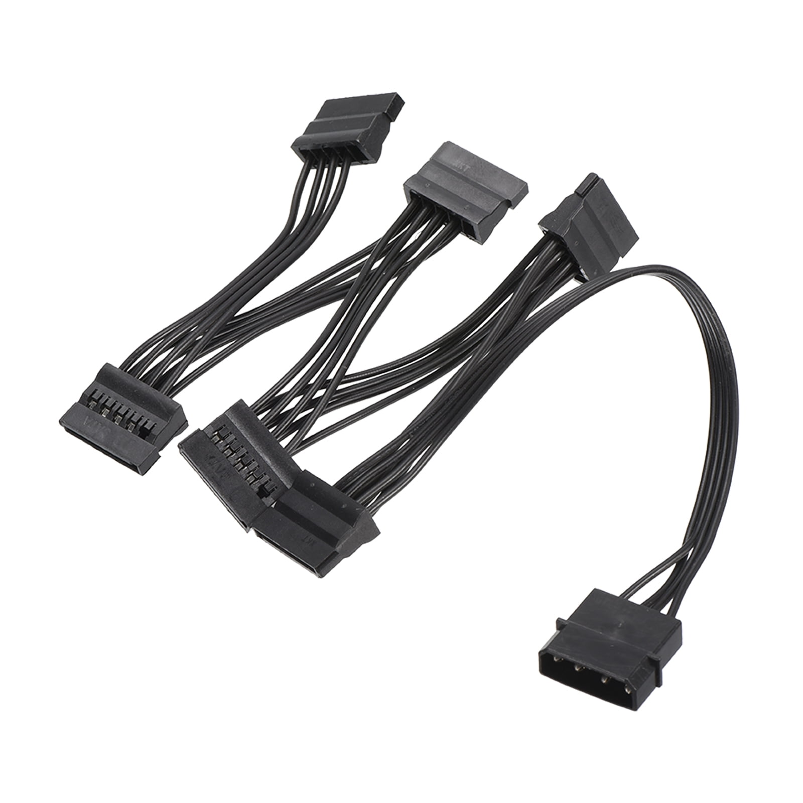 4 Pin Male IDE to 6X Serial ATA Female Power Splitter Converter Adapter ...