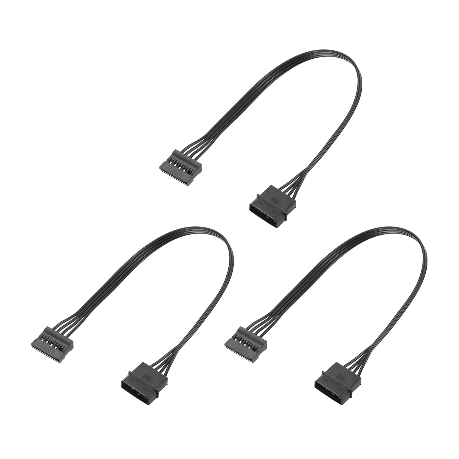 4 Pin Male IDE to Serial ATA Female Power Splitter Converter Adapter ...