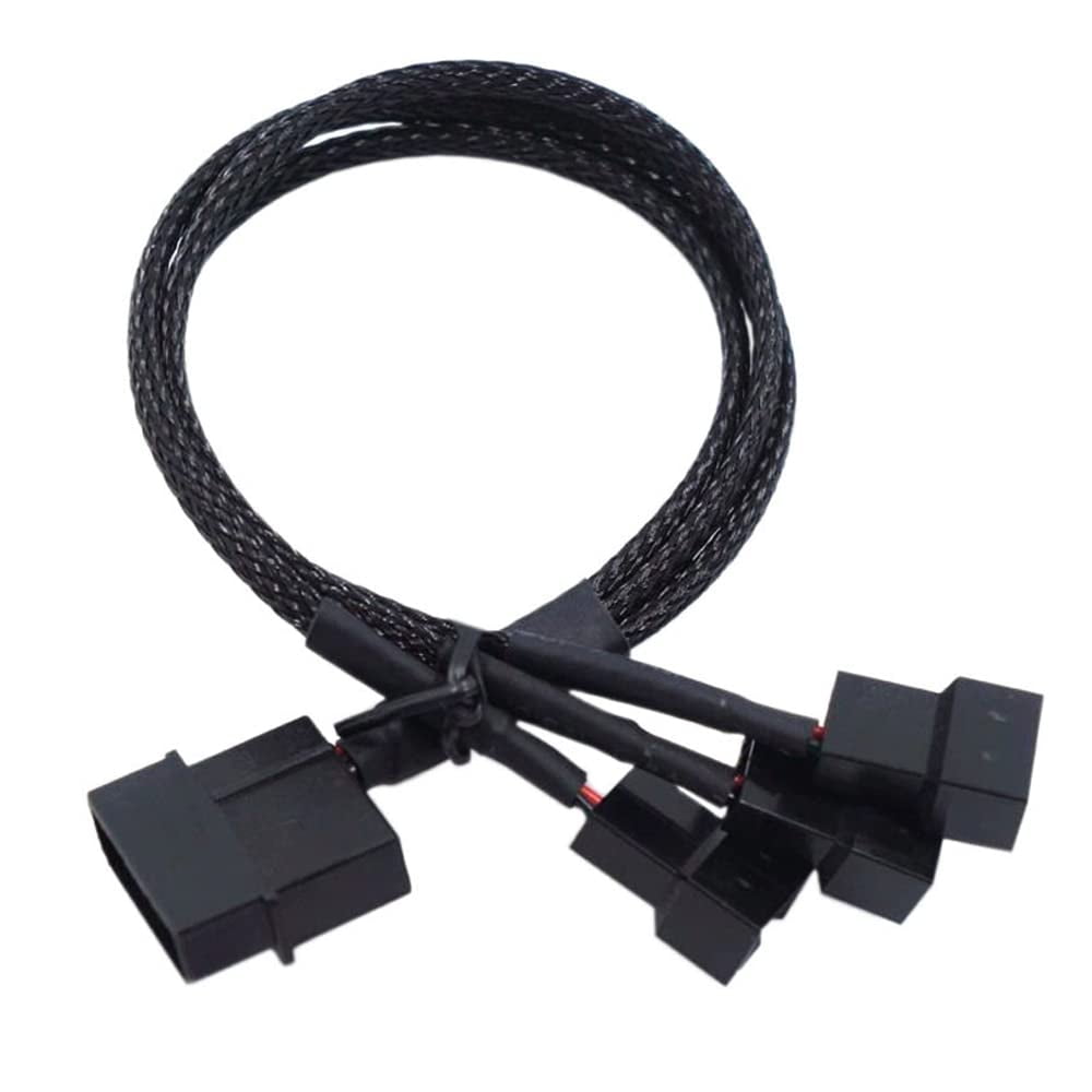 4 Pin Molex to 4 Pin PMW PC Case Fan Power Adapter Cable, 3 Pin / 4 Pin ...