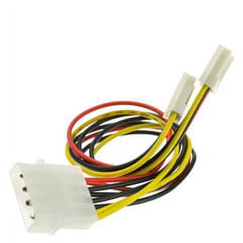 8 inch, 4 Pin Molex to Floppy Power Y Cable - Walmart.com