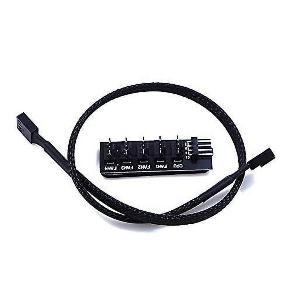 4-Pin Pwm Fan Power Supply Cable 1 To 5 Splitter 5 Way Pc Case Internal ...