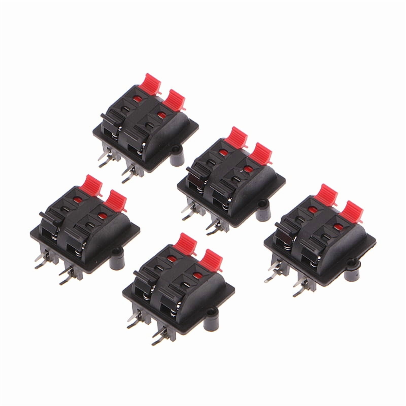 4-Pin WP4-3 Speaker Wire Spring-Loaded Connector with Angled Pins ...