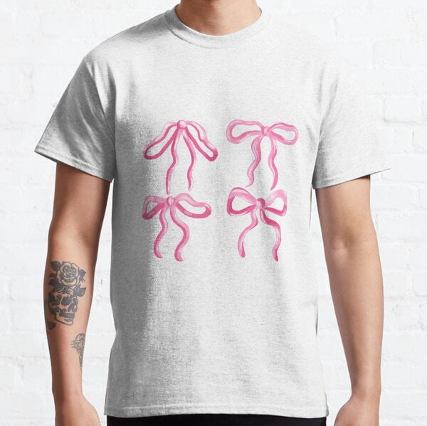 4 Pink Coquette Ribbons Classic T-shirt - Walmart.com