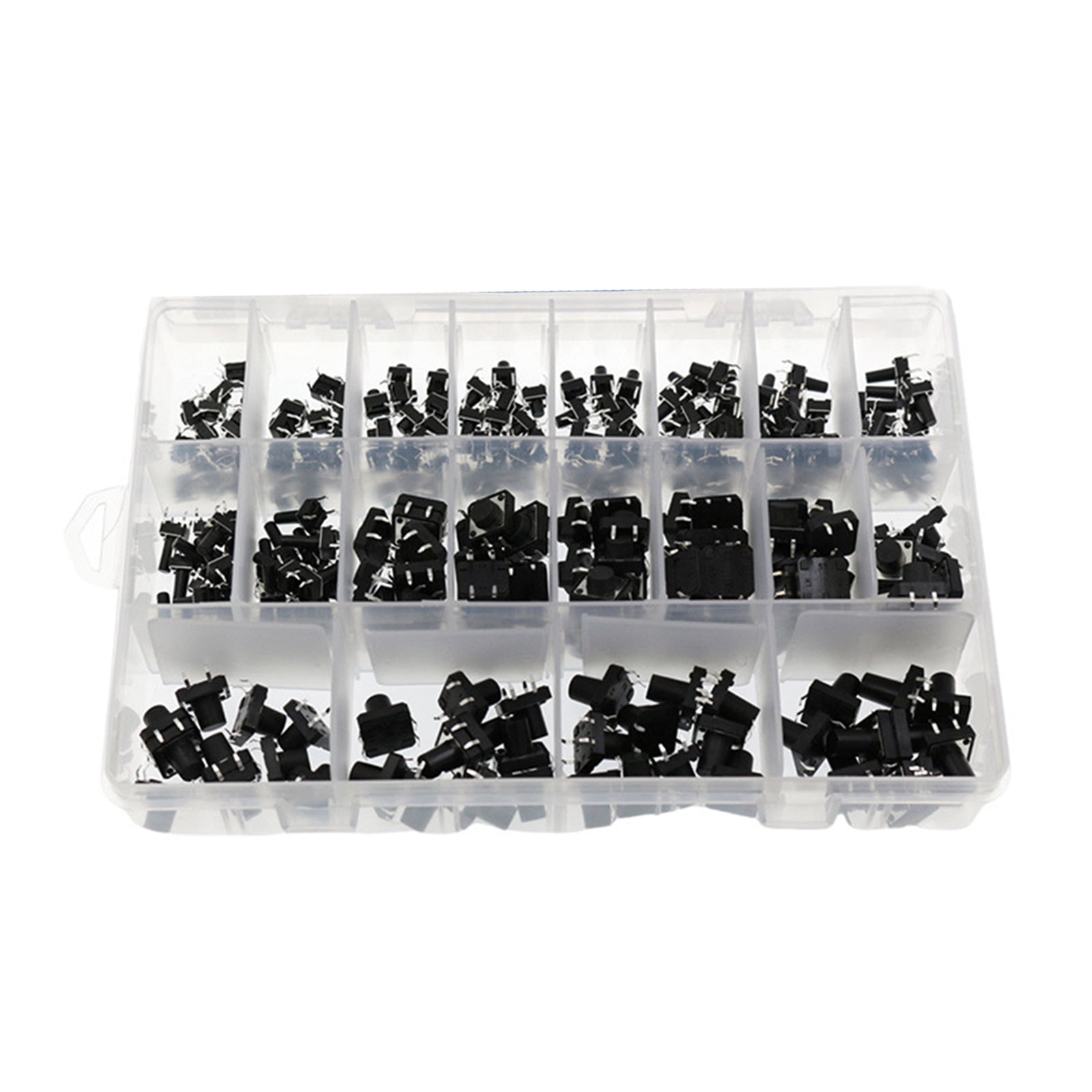 4 Pins Tactile Push Button Switch 20 Values 6x6mm 12x12mm Micro ...