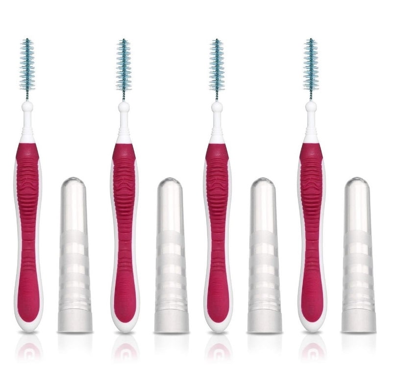 4/Pk Interdental Brushes Moderate Tapered, Soft Bristled Cleaners ...