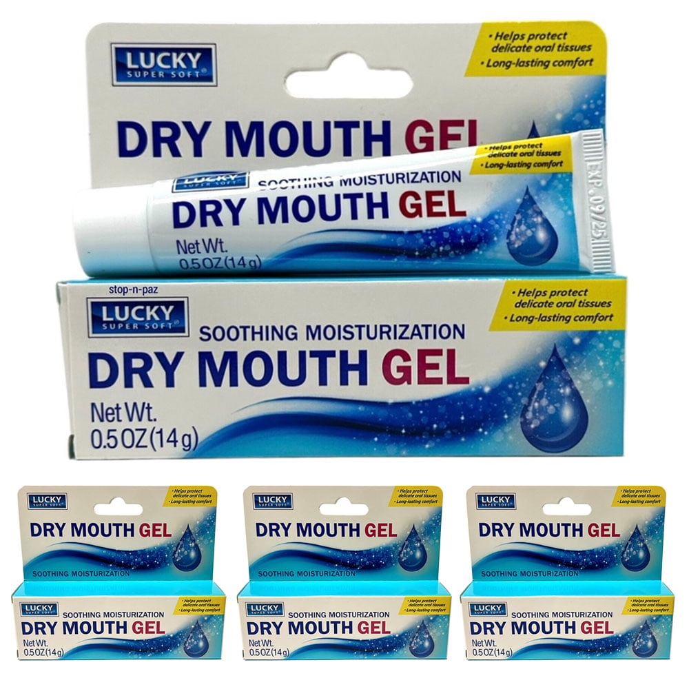 4 Pk Soothing Dry Mouth Gel Moisturizing Oral Relief Saliva Production ...