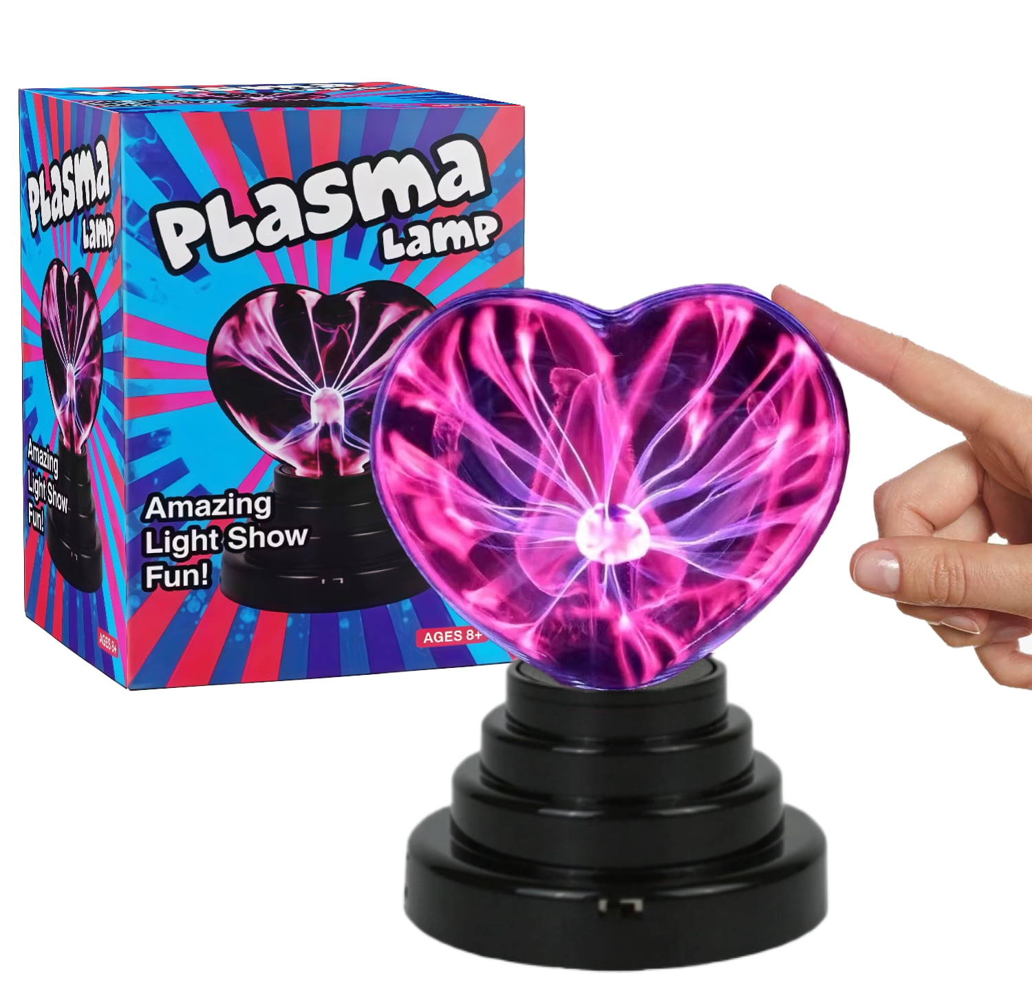 4" Plasma Light – Touch Activated Lightning Lamp – USB & Battery ...