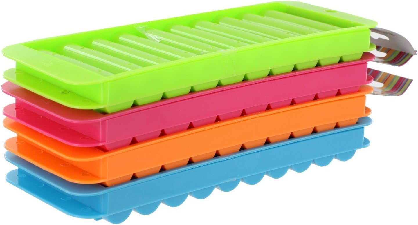 4 Plastic Ice Tube Making Trays for Water Bottles - 2pc Sets - Walmart.com