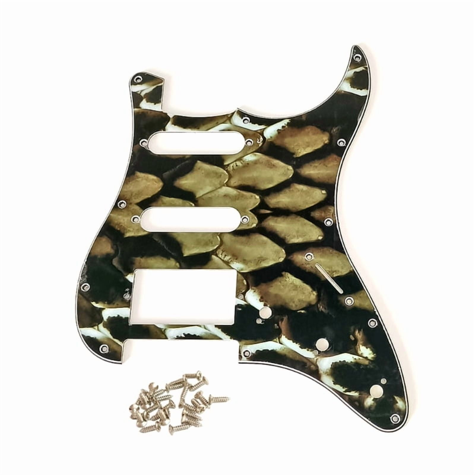 4 Ply 11 Holes Guitar Bass Pickguard Scratch Plate Pick Guards for 6 String Standard Bass Guitar ...