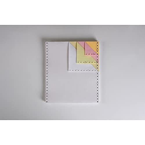 4-Ply Carbonless Paper, White/Canary/Pink/Gold, Form Size 9-1/2" x 11 ...