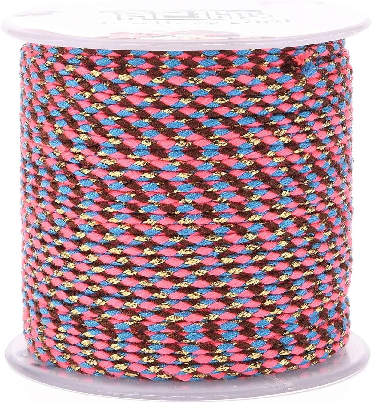 4-Ply Polycotton Cord Handmade Macrame Cotton Rope with golden Wire for ...