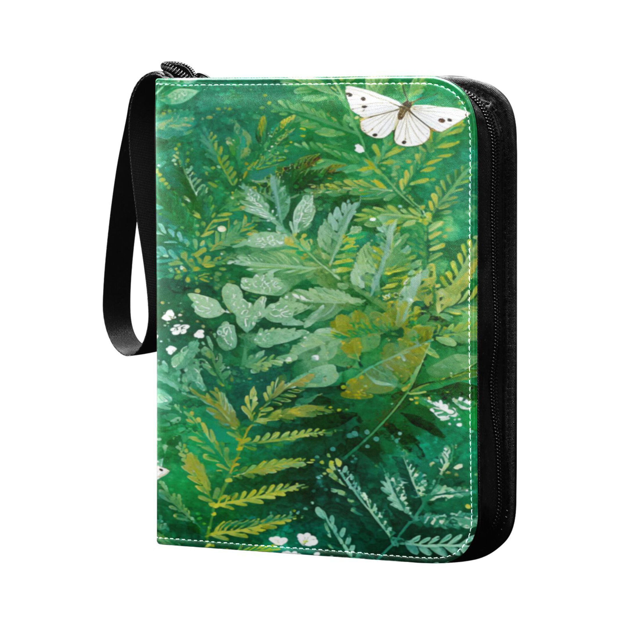 4 Pocket Card Binder with 50-page sleeve can hold 400 game cards Ferns ...