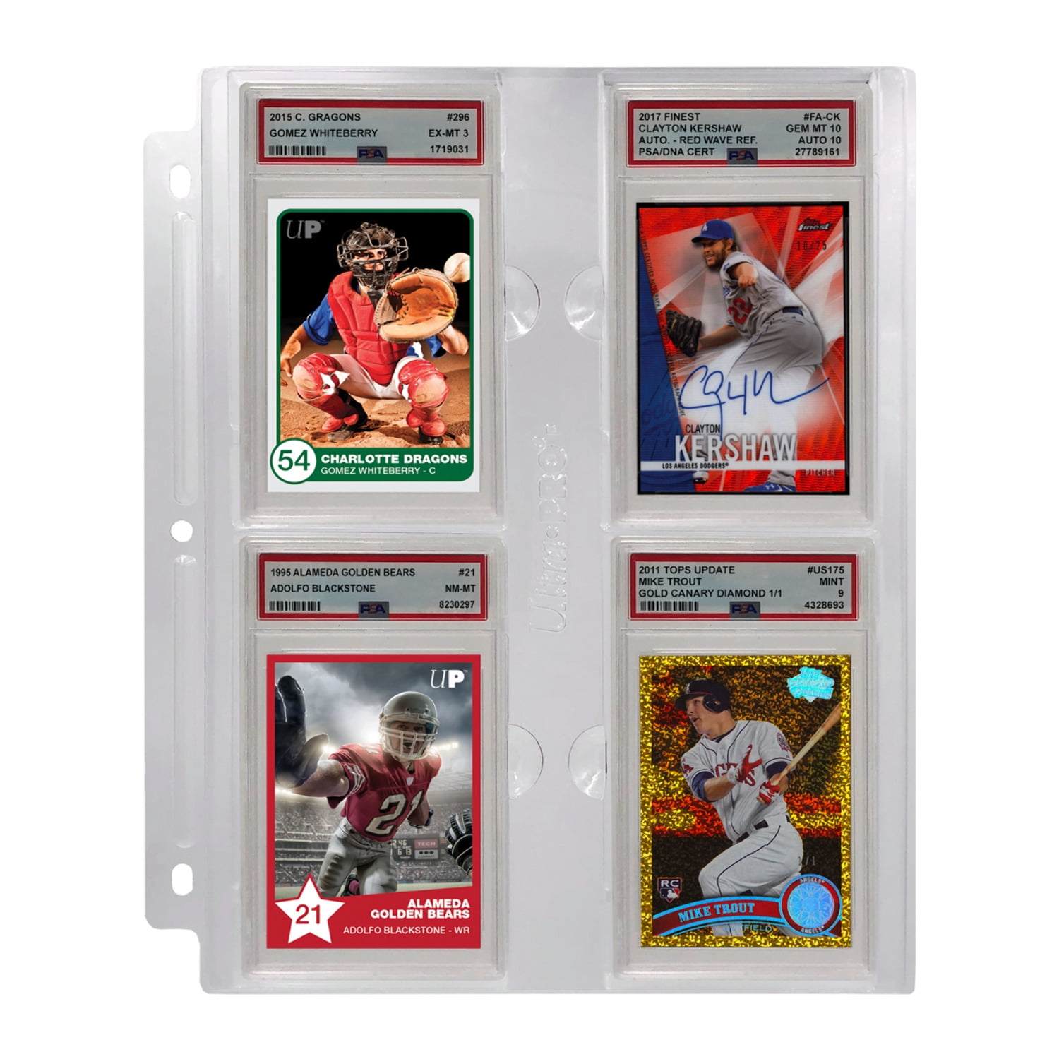 Ultra PRO: 4-Pocket Pages - Graded PSA Slabs - Walmart.com