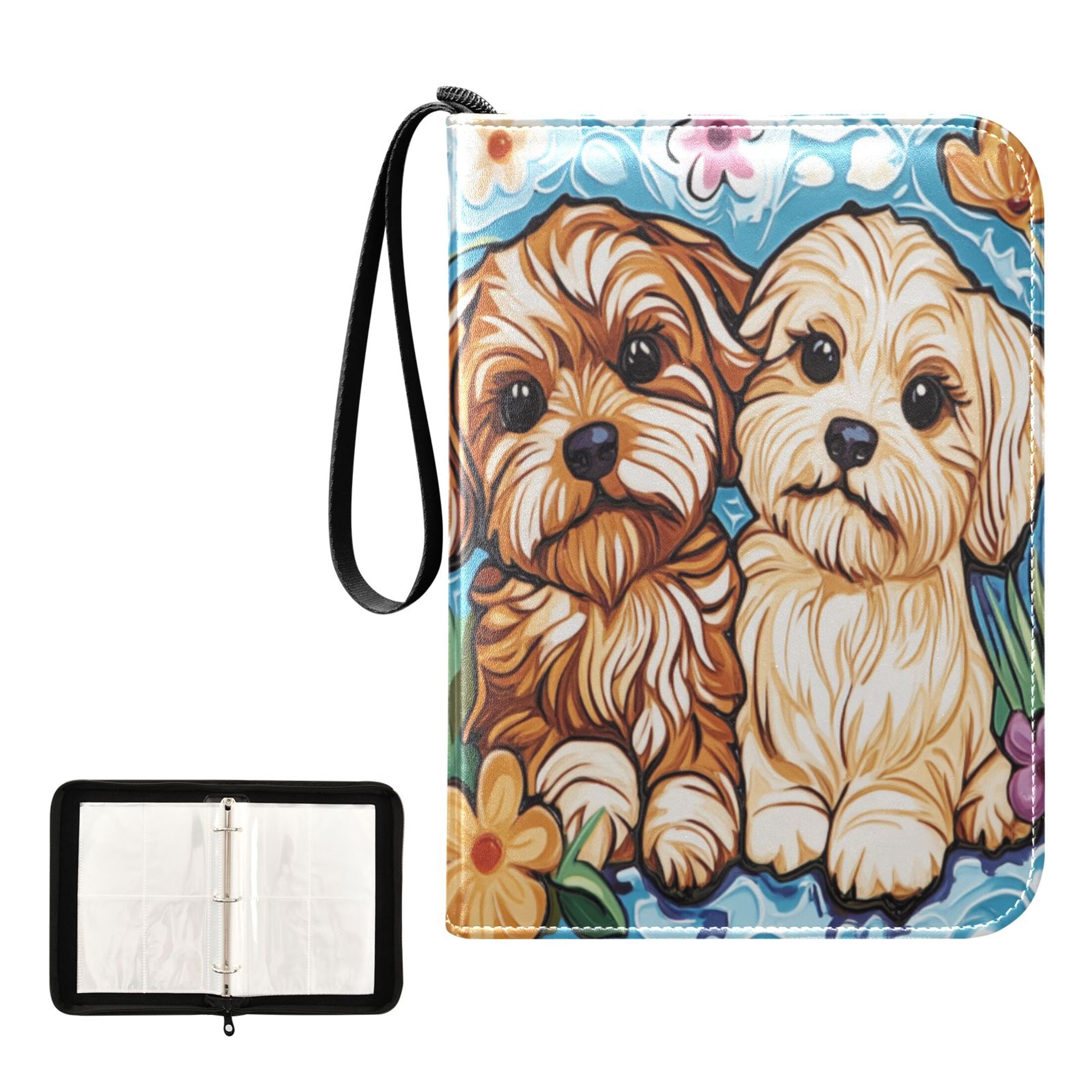 4 Pocket Trading Card Binder, 50 Pages Sleeves Holds 400 Cards, Card ...