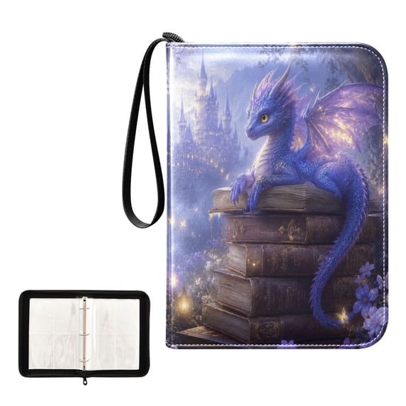4 Pocket Trading Card Binder, 50 Pages Sleeves Holds 400 Cards, Card ...