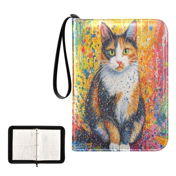 4 Pocket Trading Card Binder, 50 Pages Sleeves Holds 400 Cards, Card ...