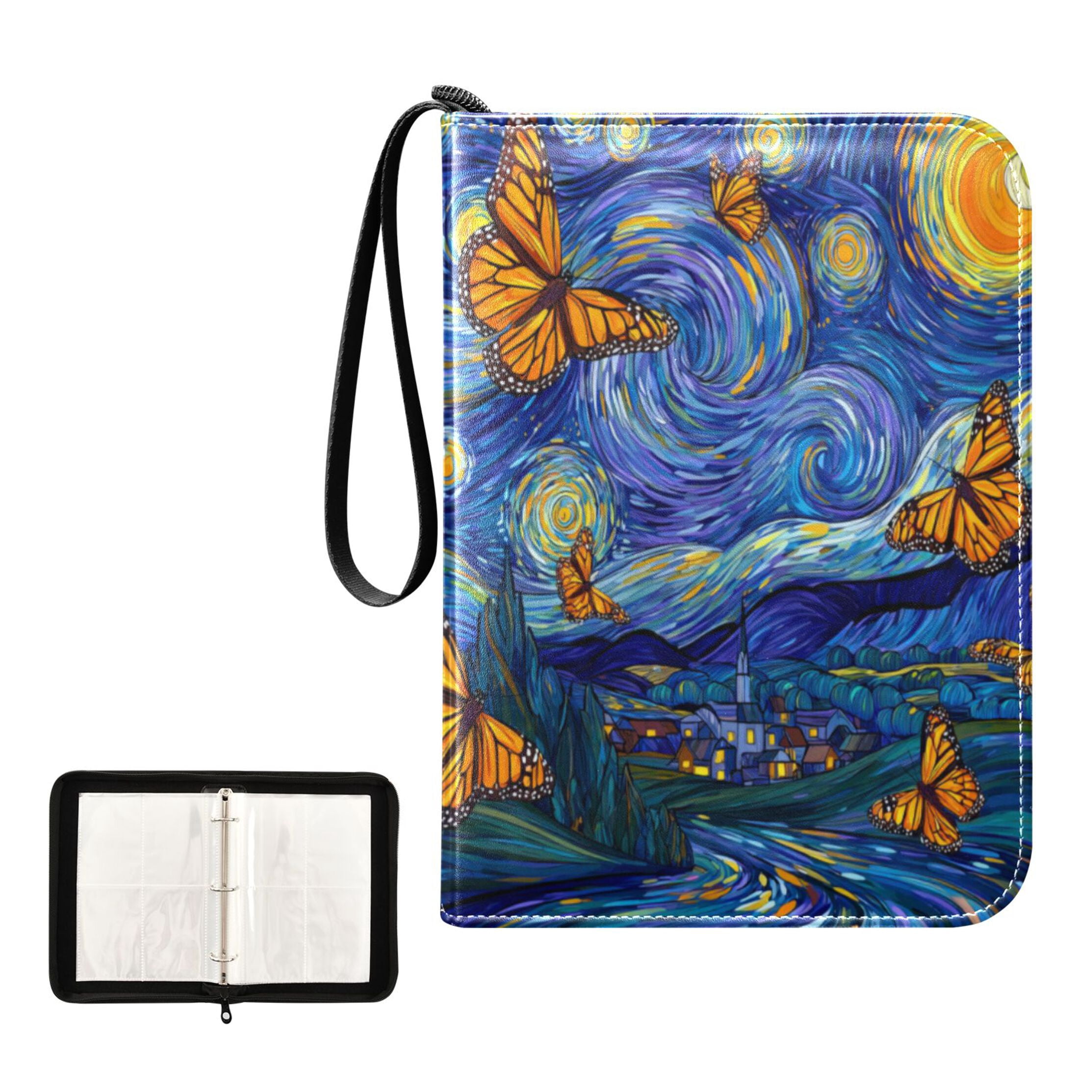 4 Pocket Trading Card Binder, 50 Pages Sleeves Holds 400 Cards, Card ...