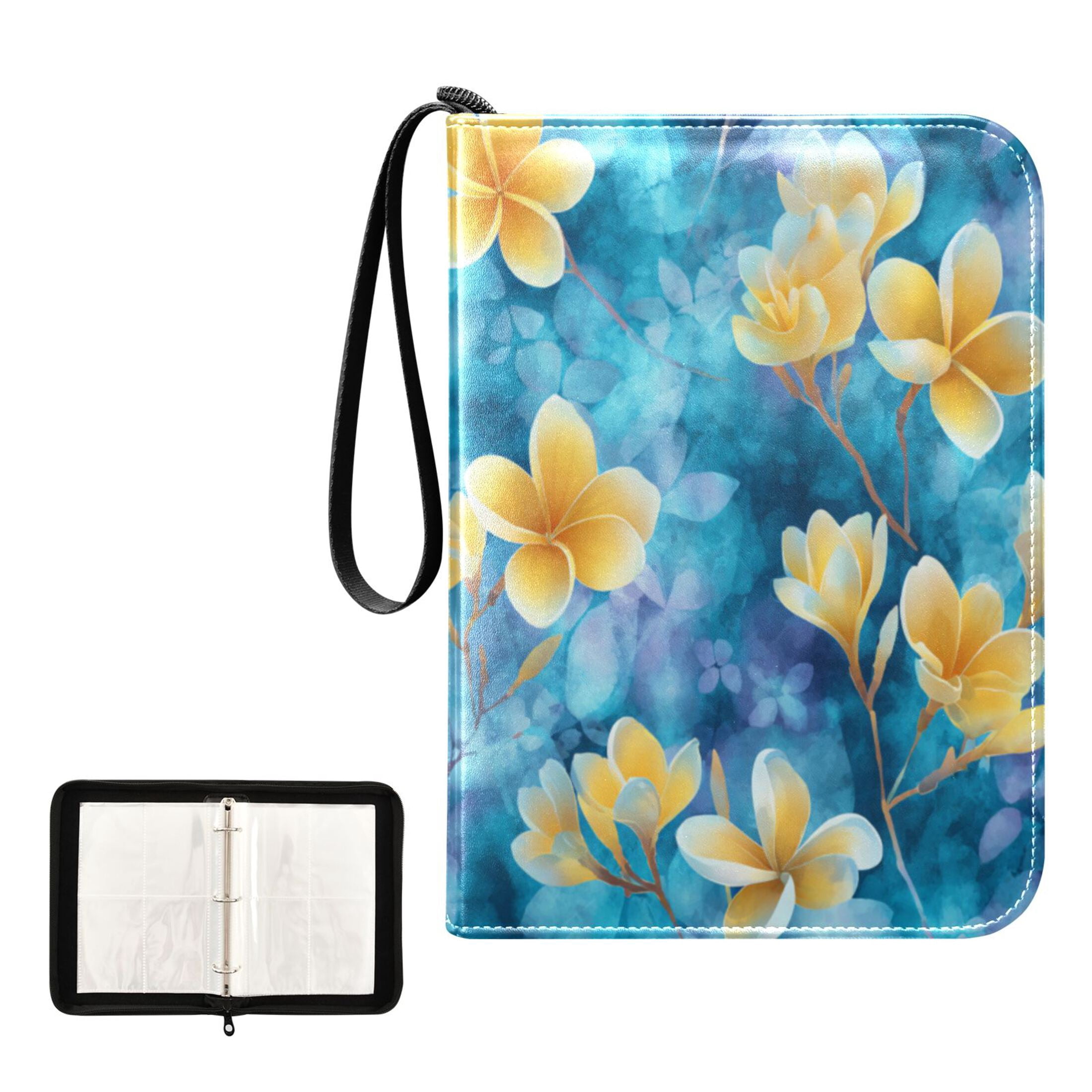 4 Pocket Trading Card Binder, 50 Pages Sleeves Holds 400 Cards, Card ...