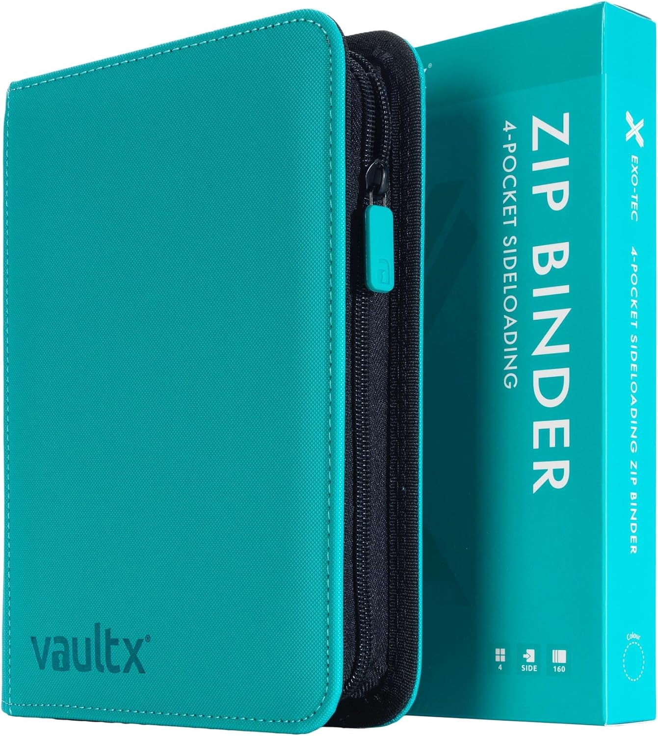 4 Pocket Trading Card Zip Binder, 160 cards, Premium Exo-Tec Album ...