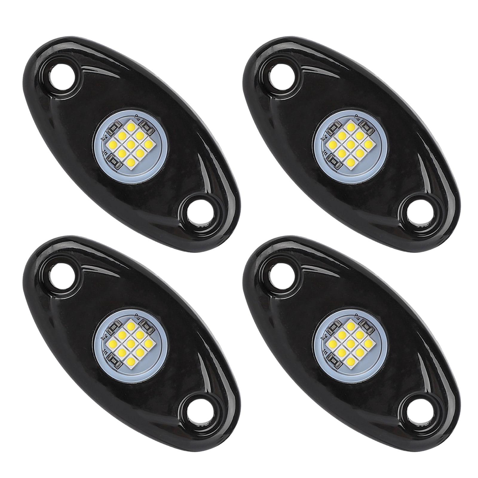 4 Pods LED Rock Lights, Waterproof LED Neon Underglow Light Kit for Car ...