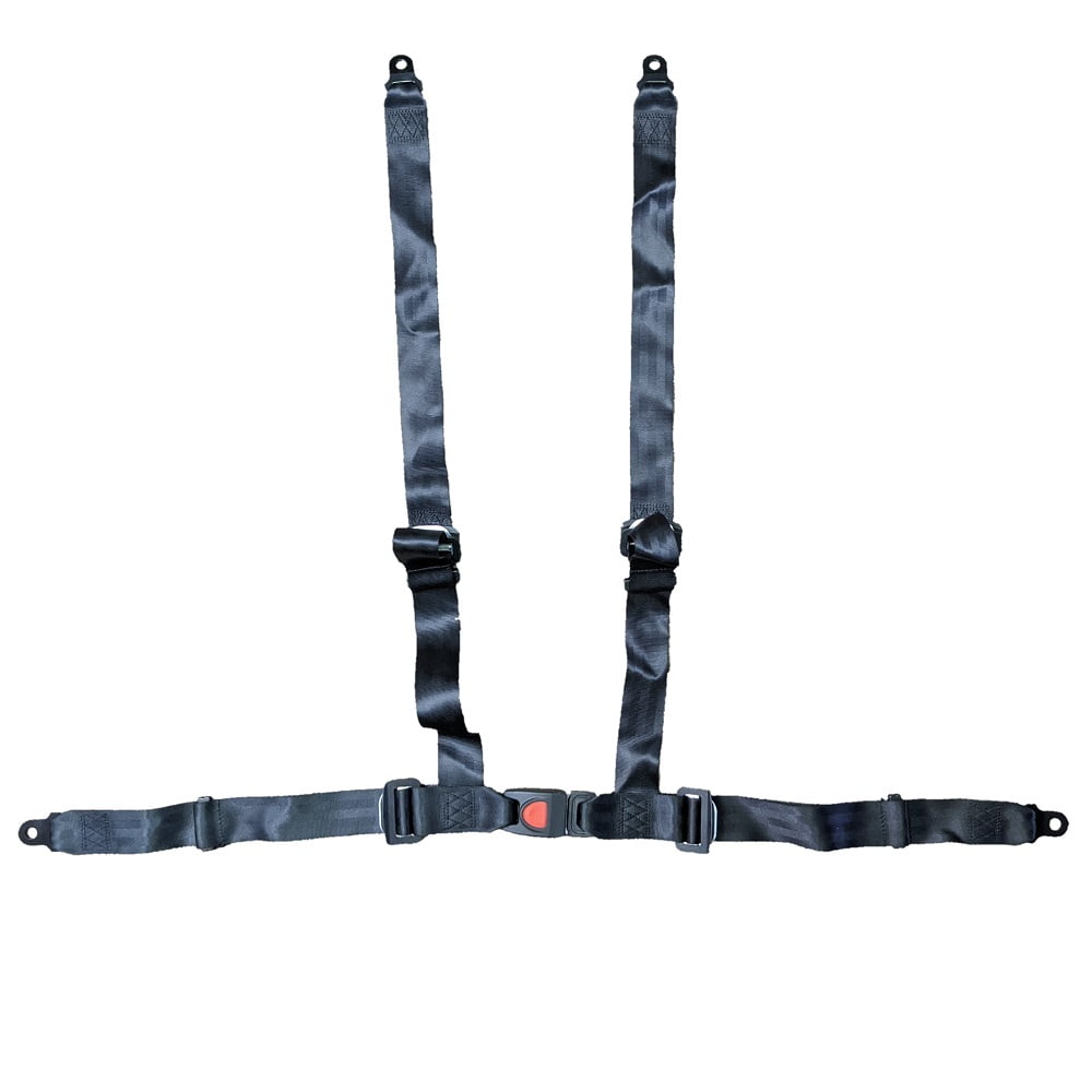 4 Point Adjustable Racing Seat Belt Safety Harness Go Kart ATV UTV Quad ...