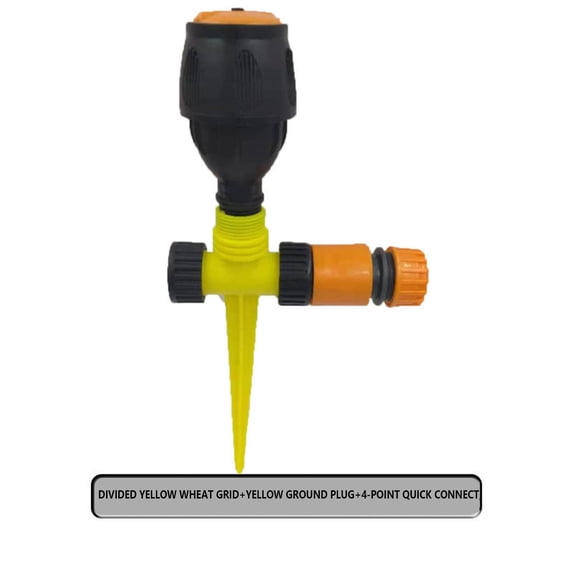 4 Point Alloy Garden Sprinkler 360 Degree Automatic Rotating Ground ...