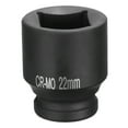 4 Point Square Socket 1/2" Drive 22mm Metric CR-MO Square Impact Wheel ...
