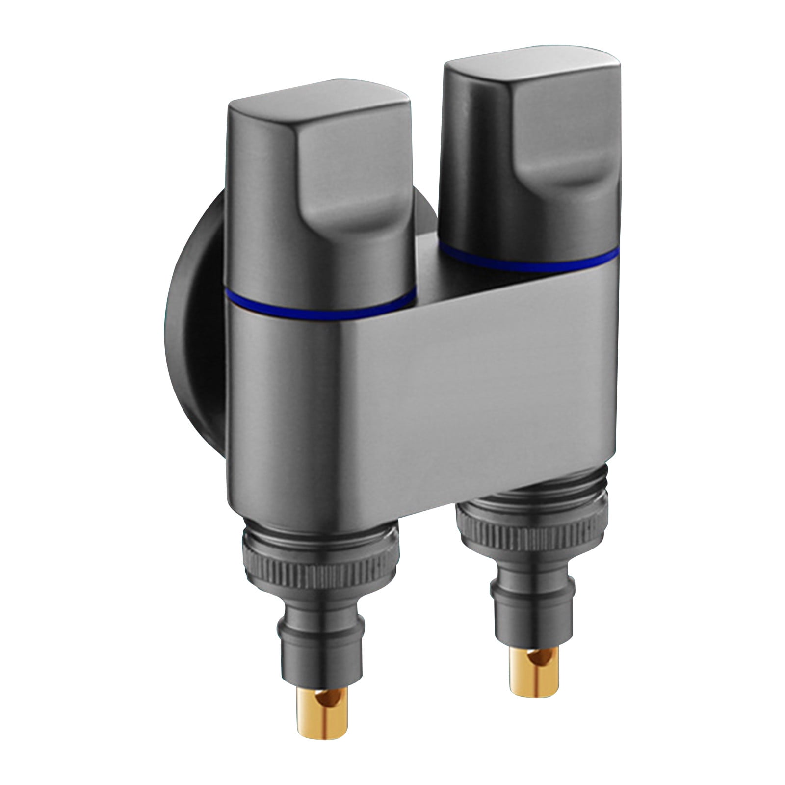 4-Point Universal Angle Valve for Toilet Bidet Shower Faucet, Alloy ...