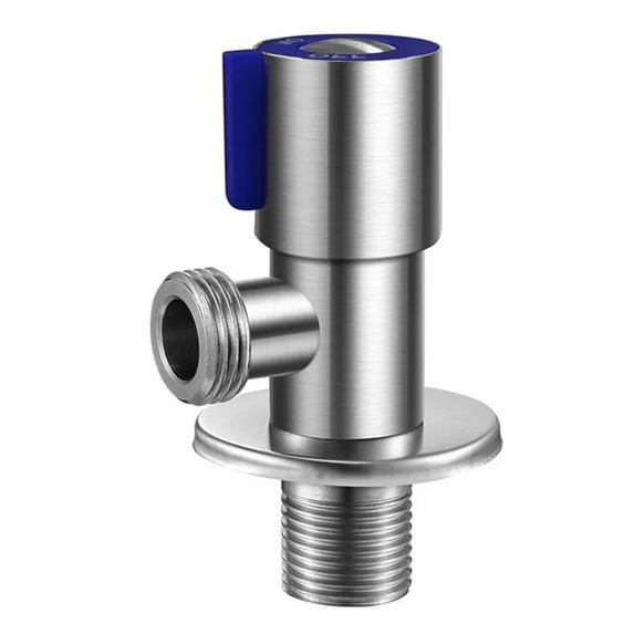 4 Points Faucet Inlet Valve G1/2 Brass Triangle Valve Heater Water Stop ...