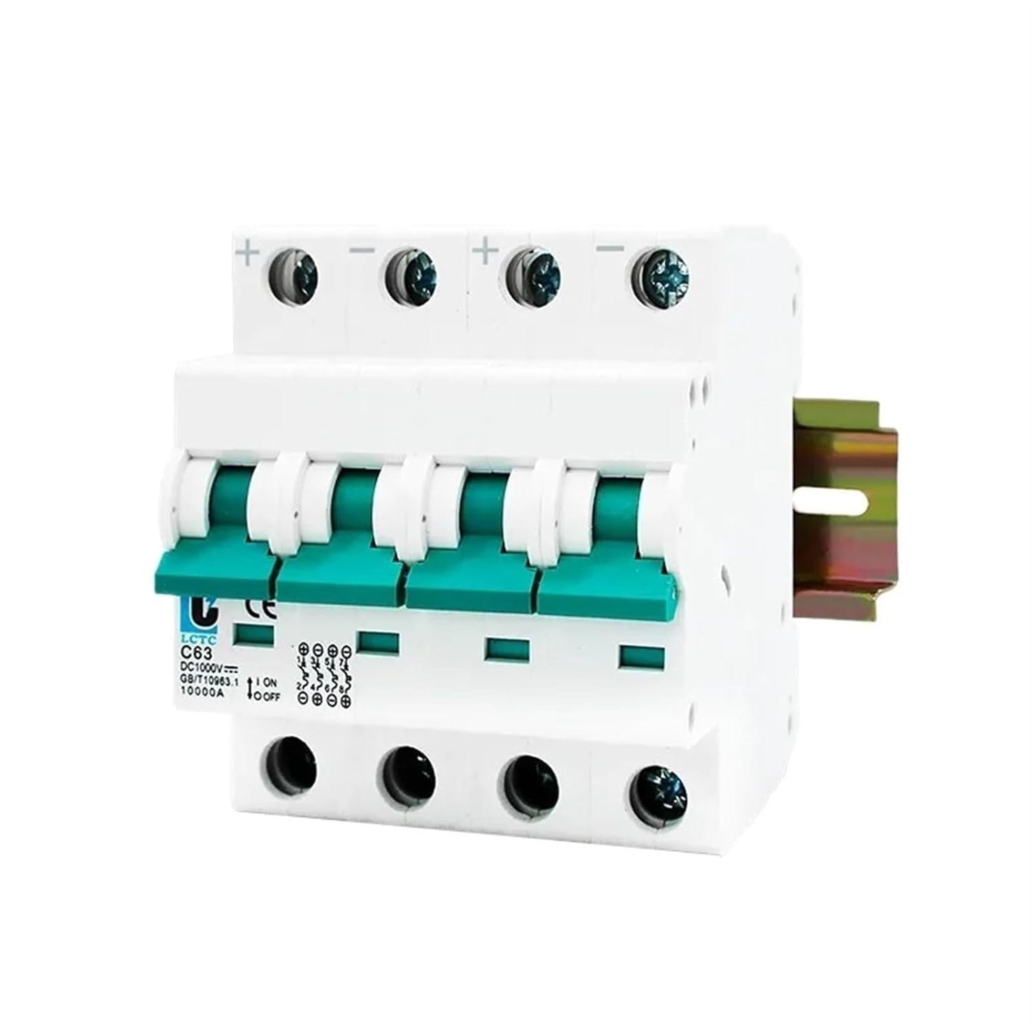 4 Pole Mcb Circuit Breaker DC 1000V 6/10/16/20/25/32/40/50/63A for ...