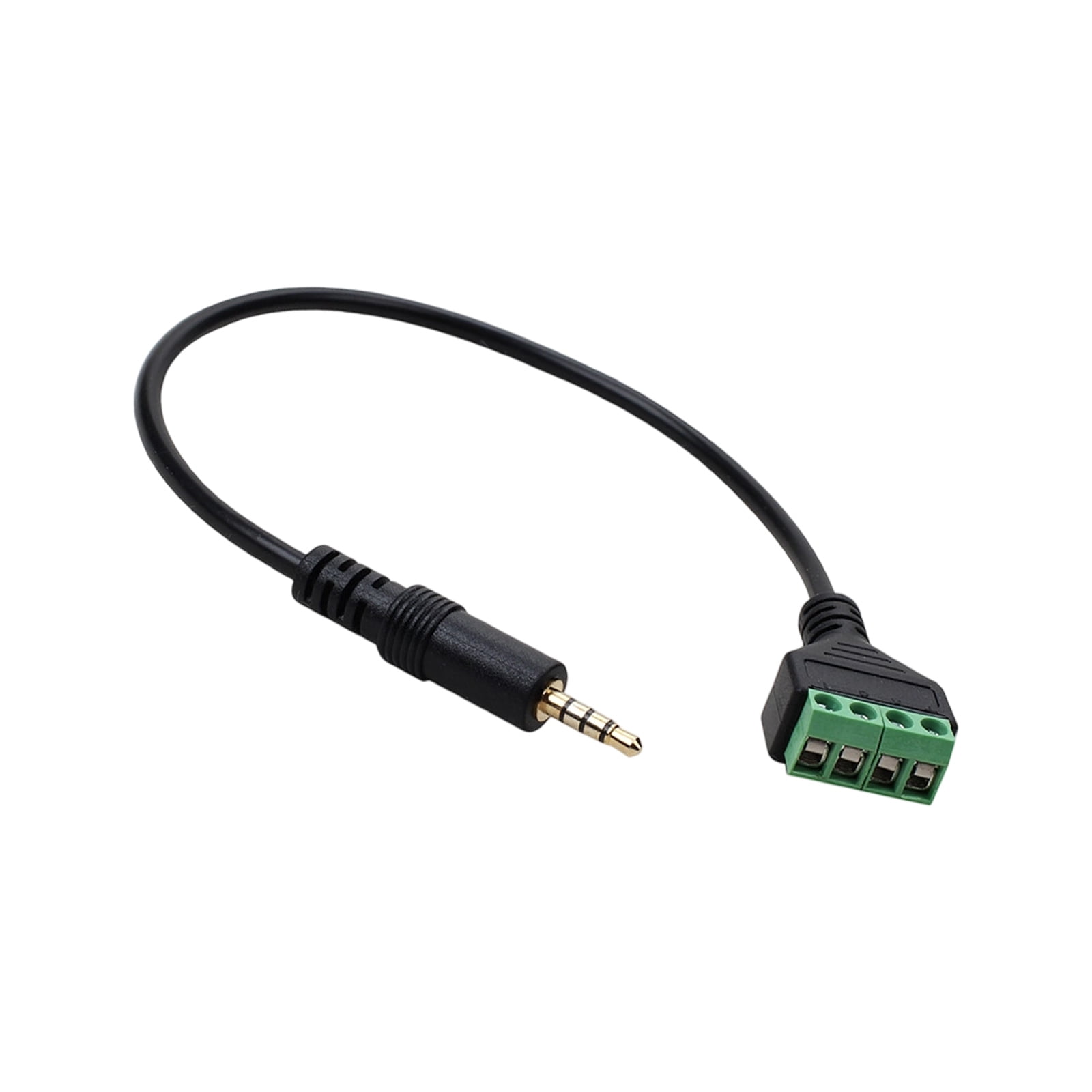 Gold Plateds 3.5mm TRRS Sound Balun Cable 4 Pin Screw Terminals ...