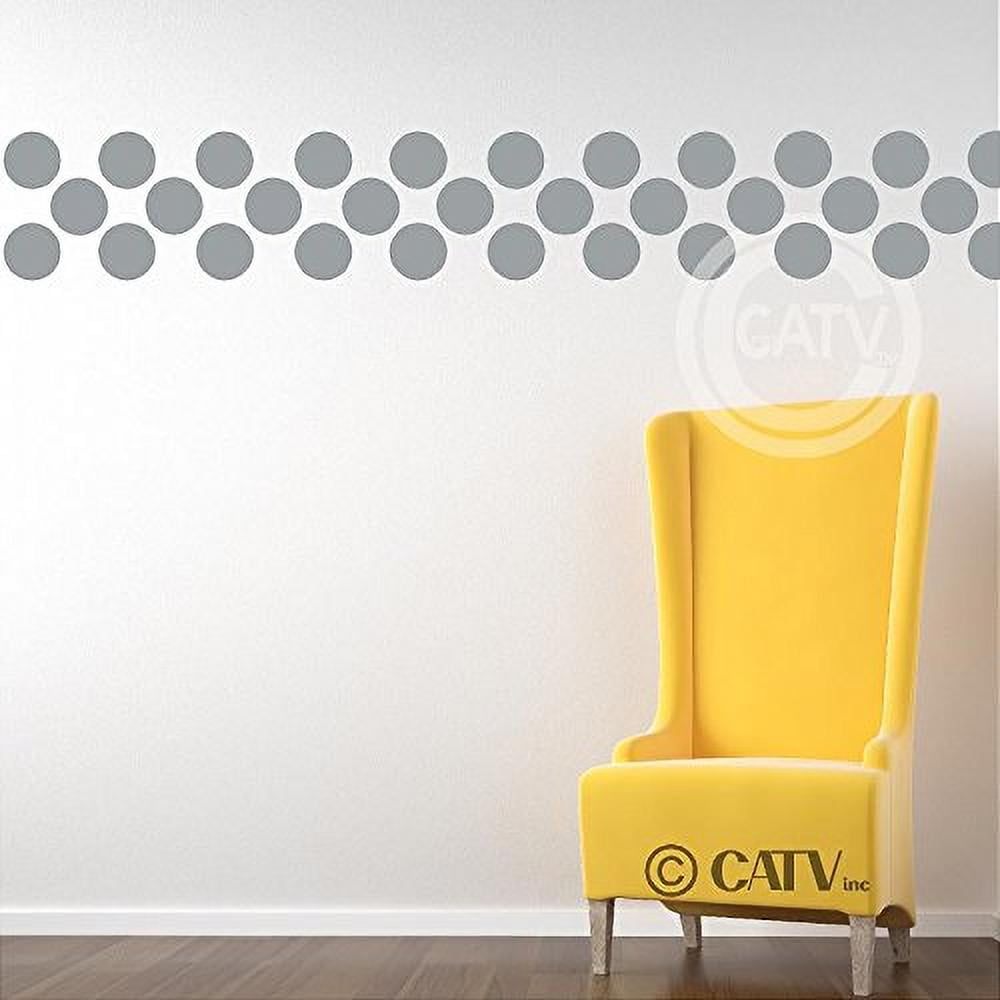 4" Polka Dots Circle Wall Pattern Vinyl Lettering Sticker Decal Dot ...