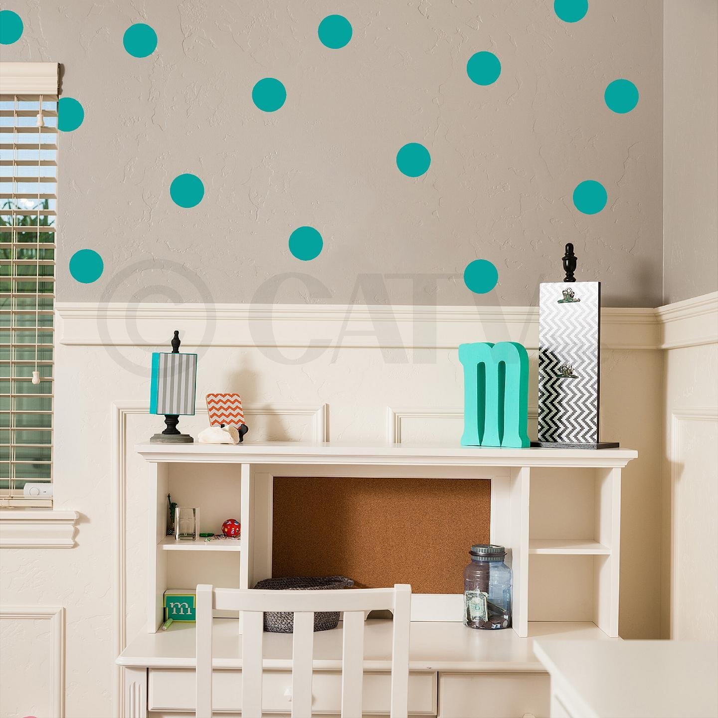 4" Polka Dots Circle Wall Pattern Vinyl Lettering Sticker Decal Dot ...