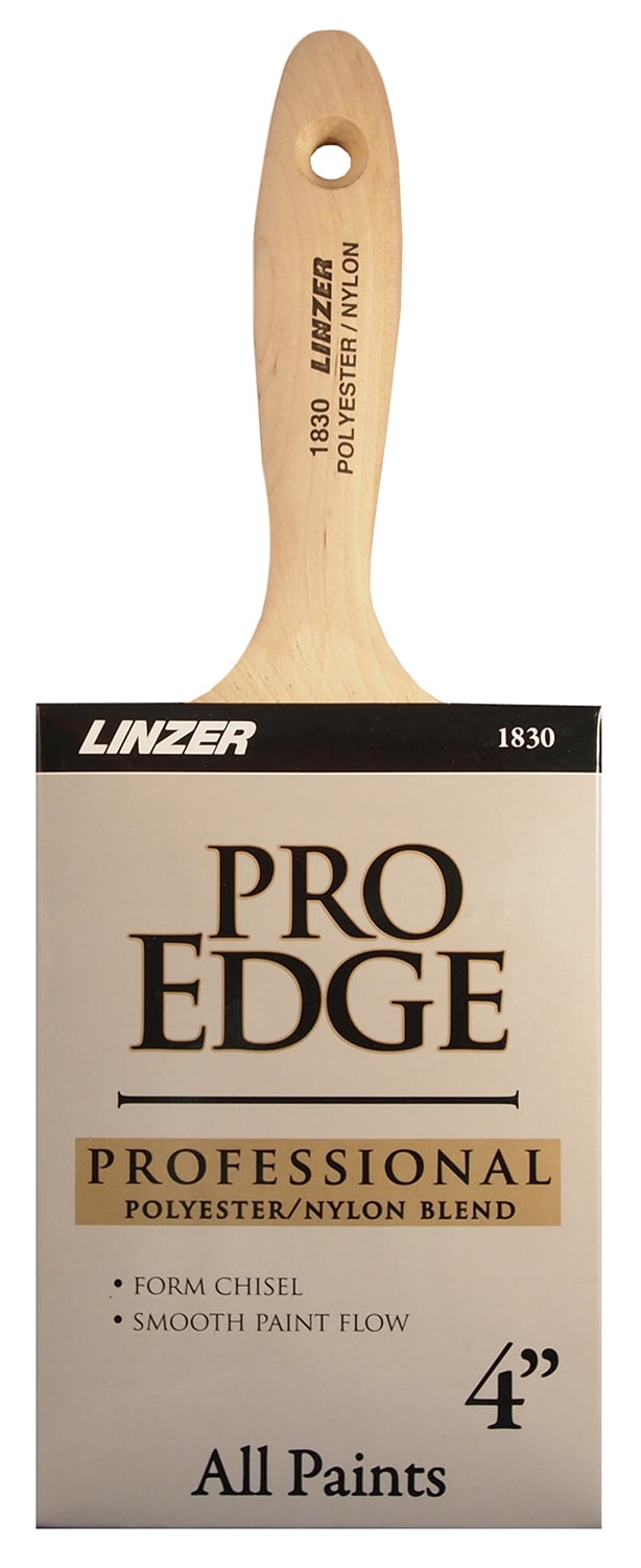 4" Poly/Nylon Wall Paintbrush Linzer Products Linzer Brush 1830-4 ...