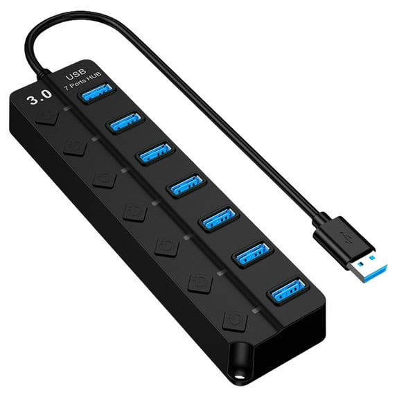 4 Port/7 Port USB Data Hubs Splitter USB3.0 Hubs 5Gbps Multi USB Splitter Hubs 23cm Cable USB ...