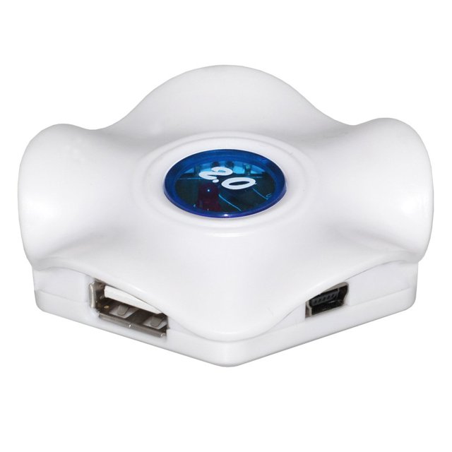 4 Port Compact Plug n Play High Speed USB 2.0 Hub for PC Laptop ...