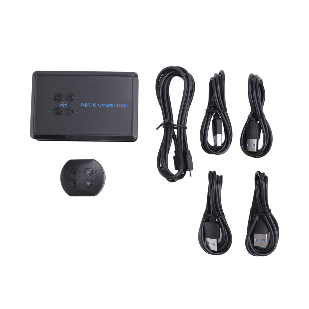 4 Port -Compatible KVM Switch 4K USB KVM Switcher 4 in 1 Out Hot Share ...