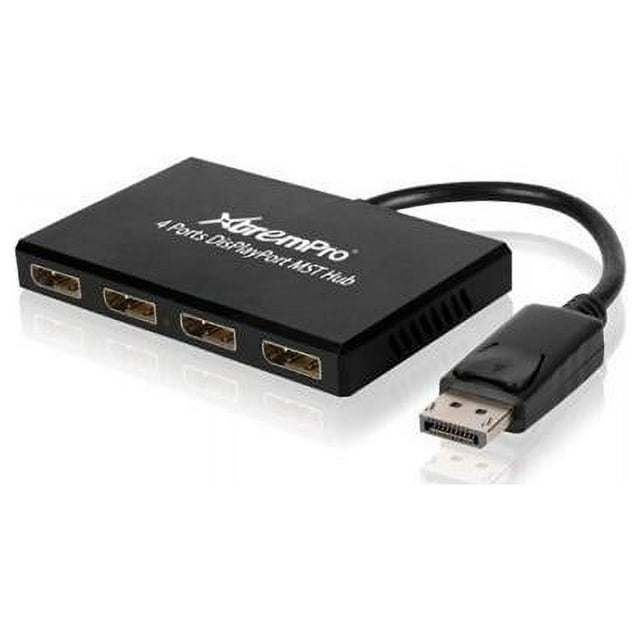 4 Port DisplayPort 1.2 to DisplayPort Multi Stream Transport MST Hub 1 input 4 output Splitter ...