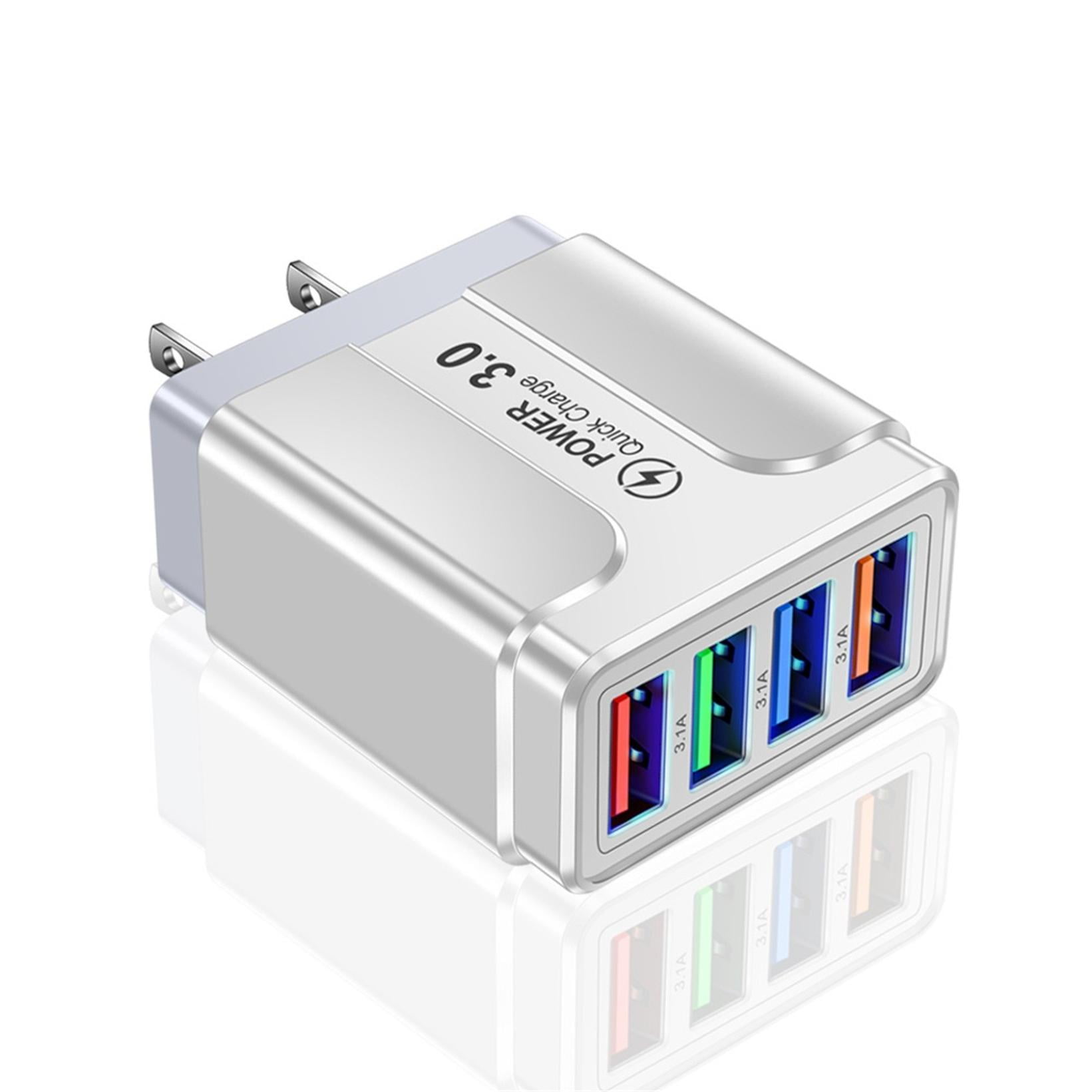 4 Port Fast Quicks Chargers,3.1A Power Adapters,Multi Protection ...