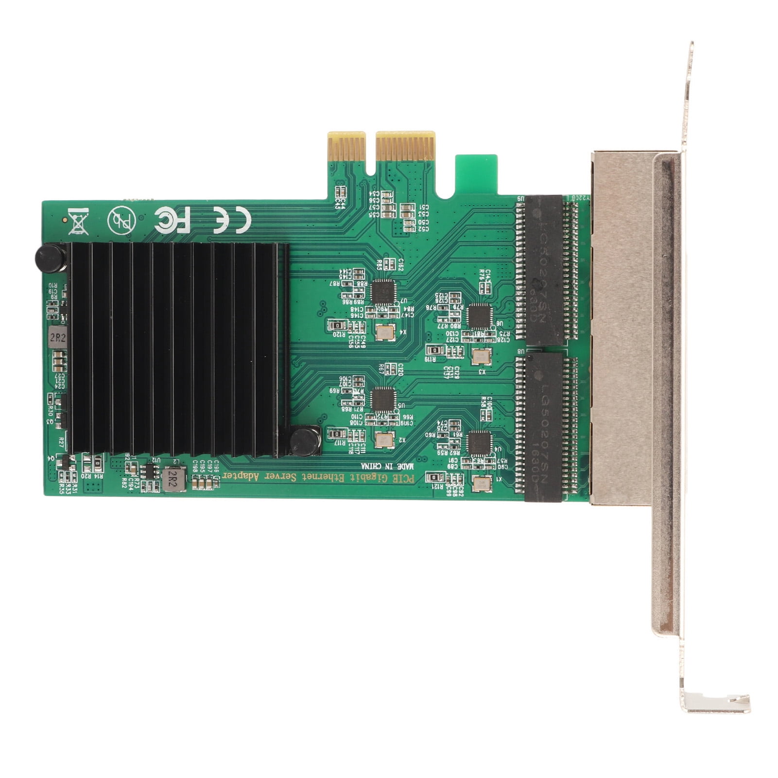 4 Port Gigabit Ethernet Card 10/100/1000Mbps 4 RJ45 Ports Remote Wakeup Plug and Play Gigabit 4 ...