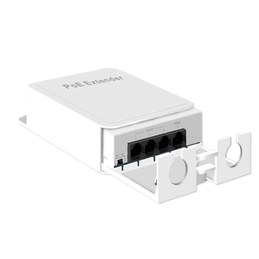 4 Port Gigabit PoE Passthrough Switch Ethernet Extender Up to 100/1000Mbps 5R3W H2F1 - Walmart.com